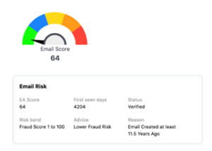 Use of Email Risk score for E-commerce and Retail sector – IDcentral