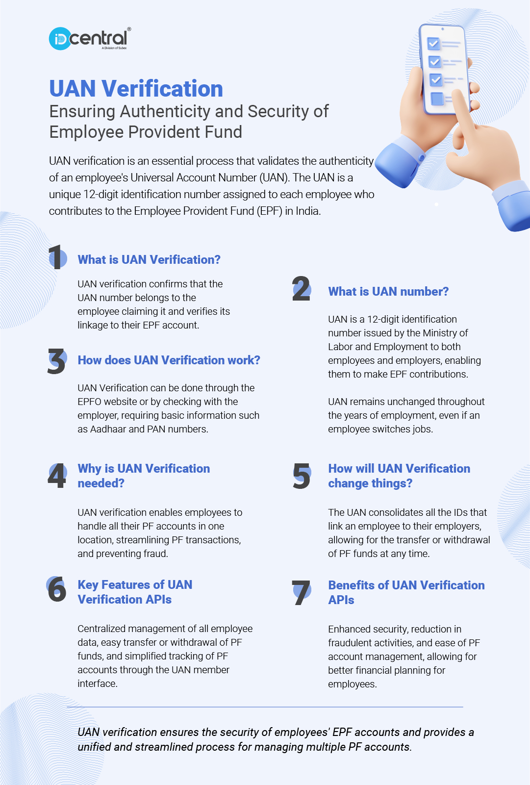 UAN Verification - IDcentral